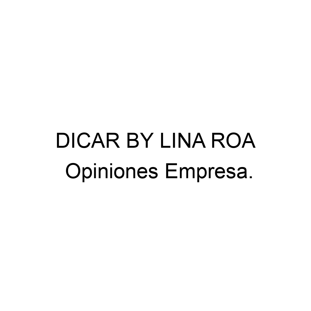 Opiniones DICAR BY LINA ROA, 3218514695
